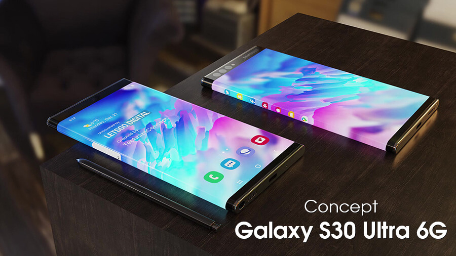 Concept Galaxy S30 Ultra 6G: Thiết kế màn hình bao quanh độc đáo