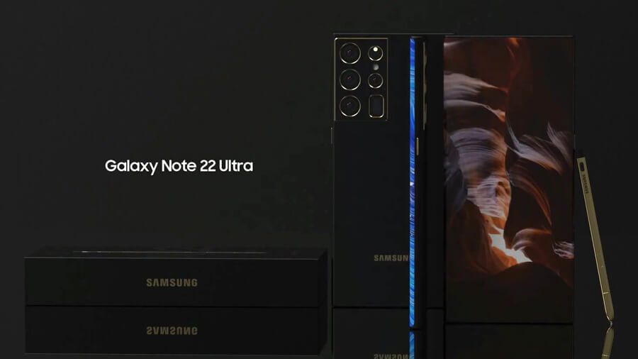 Galaxy Note 22 Ultra đẹp không tỳ vết với màn hình cong, 5 camera mặt ...